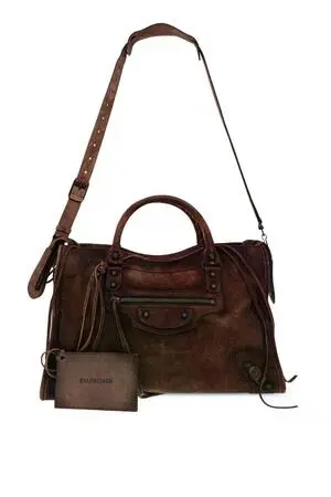 Balenciaga Le City Bag Medium In Light Espresso - Brown