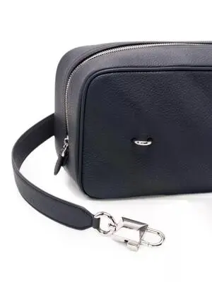 Dolce & Gabbana Lock Pebbled Leather Wash Bag