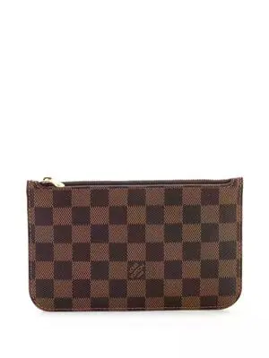 LOUIS VUITTON Neverfull Pochette Damier Small Pouch