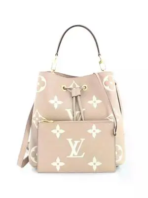 LOUIS VUITTON Neonoe Handbag Bicolor Monogram Empreinte Giant Mm Bucket Bag - Neutrals
