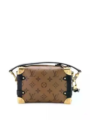 LOUIS VUITTON Side Trunk Handbag Reverse Monogram Canvas Pm Shoulder Bag