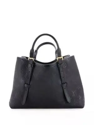 LOUIS VUITTON Babylone Monogram Empreinte Leather Pm Tote Bag - Black