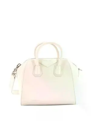 Givenchy Givenchy Antigona Bag Glazed Leather Mini Satchel White