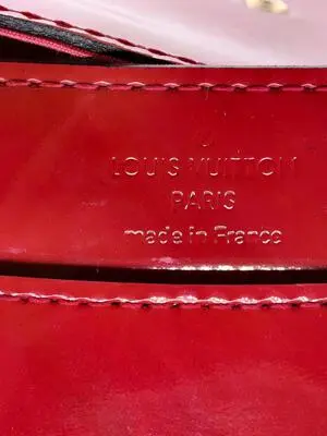 LOUIS VUITTON Patent Mm Clutch Bag