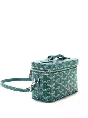 Goyard Muse Vanity Case Coated Canvas Mini Satchel - Green
