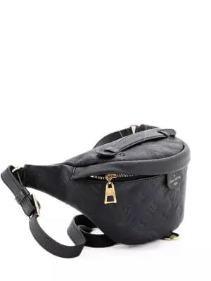 LOUIS VUITTON Bum Bag Monogram Empreinte Leather Belt Bag - Black