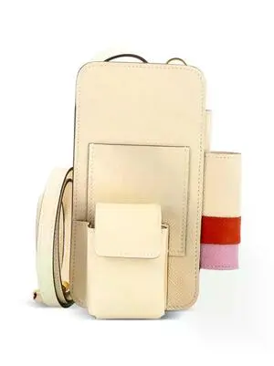 Hermès Hermesway Phone Case Crossbody Bag Epsom Clutch Bag - Neutrals