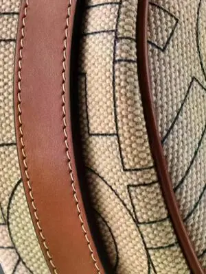Celine Ava Bag Logo All Over Textile Medium Shoulder Bag
