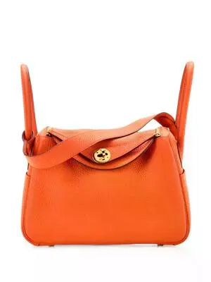 Hermès Lindy Bag Clemence 26 Shoulder Bag - Orange