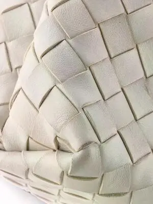 Bottega Veneta Andiamo Top Handle Bag Intrecciato Nappa Small Satchel - White