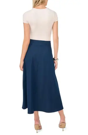 Vince Camuto Seamed Midi Skirt