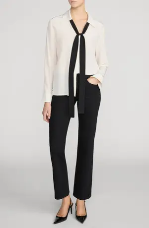 FRAME The Cigarette Low Rise Slim Straight Leg Jeans