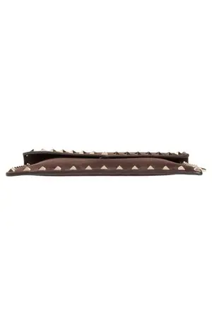 Valentino Garavani Medium Rockstud Flat Suede Wristlet Envelope Pouch