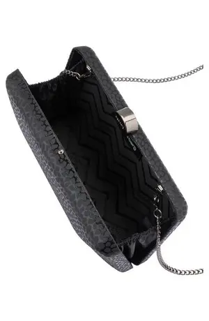 OLGA BERG Frankie Embossed Clutch