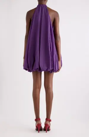 Alaïa Soft Nylon Balloon Minidress