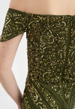 BEAUUT Embellished Sequin Gown