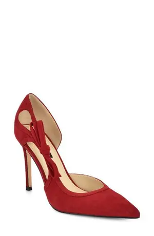 Nine West Famila Knotted Bow D'orsay Pump - Red