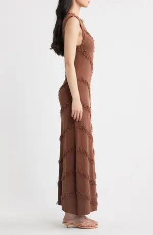 Rails Claudia Fringed Sleeveless Maxi Dress