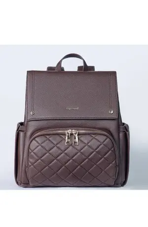 ENYA MOND Lunette Mini Diaper Bag Backpack - Brunette