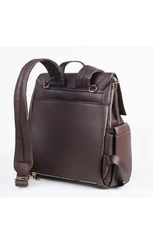ENYA MOND Lunette Mini Diaper Bag Backpack - Brunette