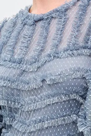 BEAUUT Flutter Ruffle Maxi Dress