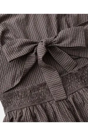Mango Gingham Halterneck Dress