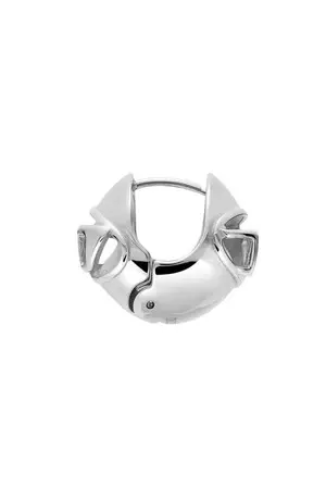 DIESEL® Logo Hoop Earring