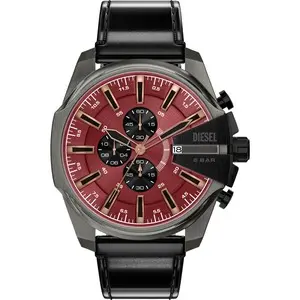 DIESEL® Mega Chief Gunmetal Chronograph Watch - Black