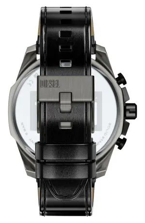 DIESEL® Mega Chief Gunmetal Chronograph Watch - Black