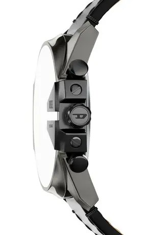 DIESEL® Mega Chief Gunmetal Chronograph Watch - Black