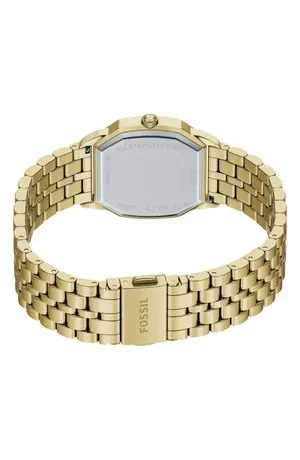 Fossil Harlow Octagonal Case Guilloche Dial Bracelet Watch