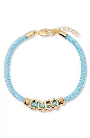 BROOK & YORK Breezy Name Bracelet - Gold/turquoise