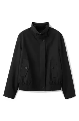 Mango Funnel Neck Bomber Jacket