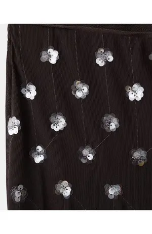 Mango Sequin Straight Leg Trousers
