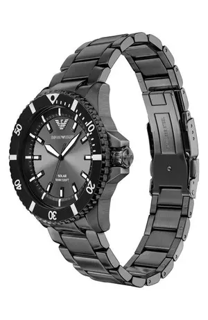 Emporio Armani World Explorer Solar Chronograph Bracelet Watch