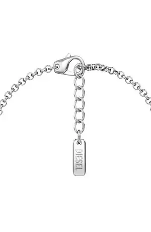 DIESEL® Logo Chain Bracelet In Stainless Steel