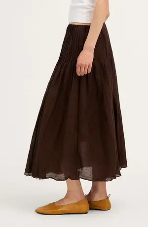 Madewell Pintuck Midi Skirt