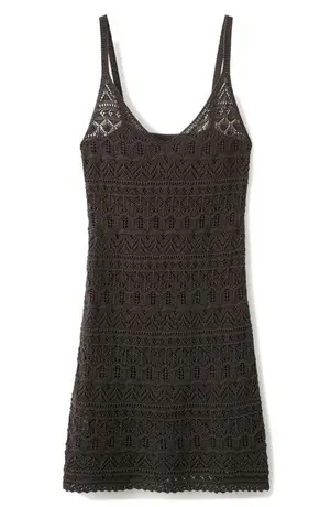 Mango Crocheted Dress With Scalloped Hem