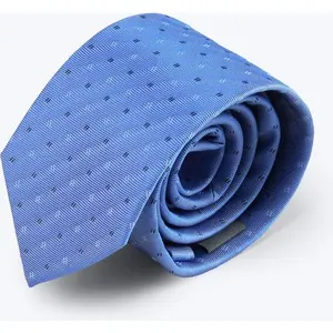 KNOTTERY & CO Sea Whisper Silk Jacquard Tie - Blue