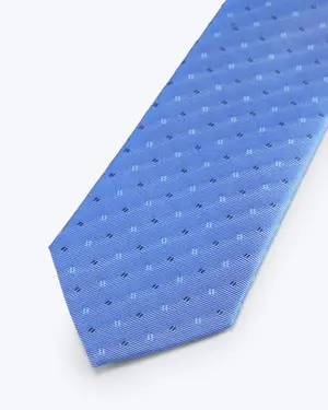 KNOTTERY & CO Sea Whisper Silk Jacquard Tie