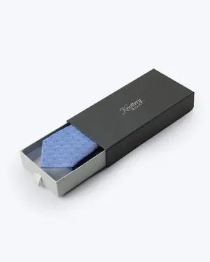KNOTTERY & CO Sea Whisper Silk Jacquard Tie