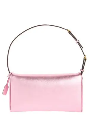 Valentino Garavani Small Devain Metallic Leather Shoulder Bag