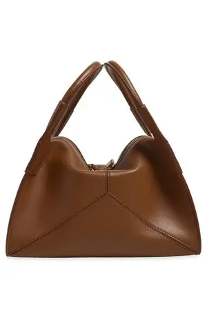 Victoria Beckham Mini Plié Handbag - Dark Tan