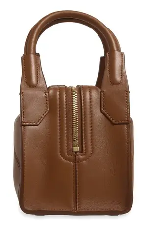 Victoria Beckham Mini Plié Handbag - Dark Tan