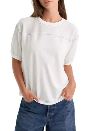 Good American The Gym Tee - Chalk