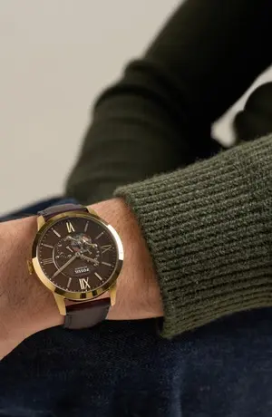 Fossil Townsman Automatic Leather Strap Watch