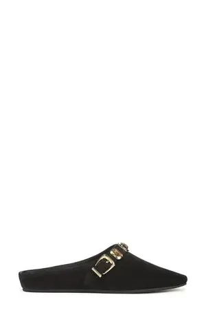 Veronica Beard Narcisa Flat Mule - Black