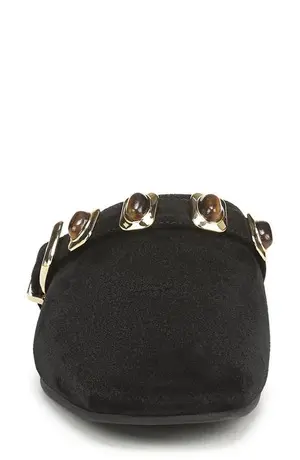 Veronica Beard Narcisa Flat Mule - Black