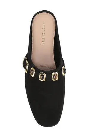 Veronica Beard Narcisa Flat Mule - Black