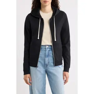 Marine Layer Afternoon Full Zip Hoodie - Black